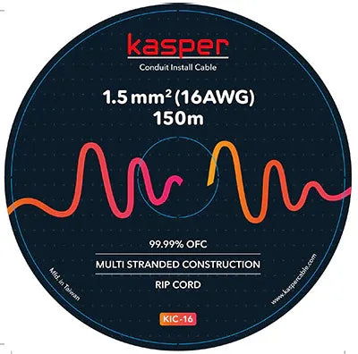 Kasper KIC-16/150 16AWG Speaker Cable (MATT WHITE) — ProHiFi India